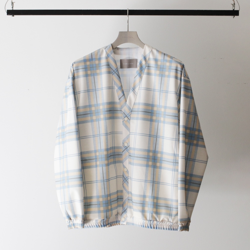 RELAXING CARDIGAN -solid＆check- | JOURNAL | The Weft CURLY&Co. HEAD STORE